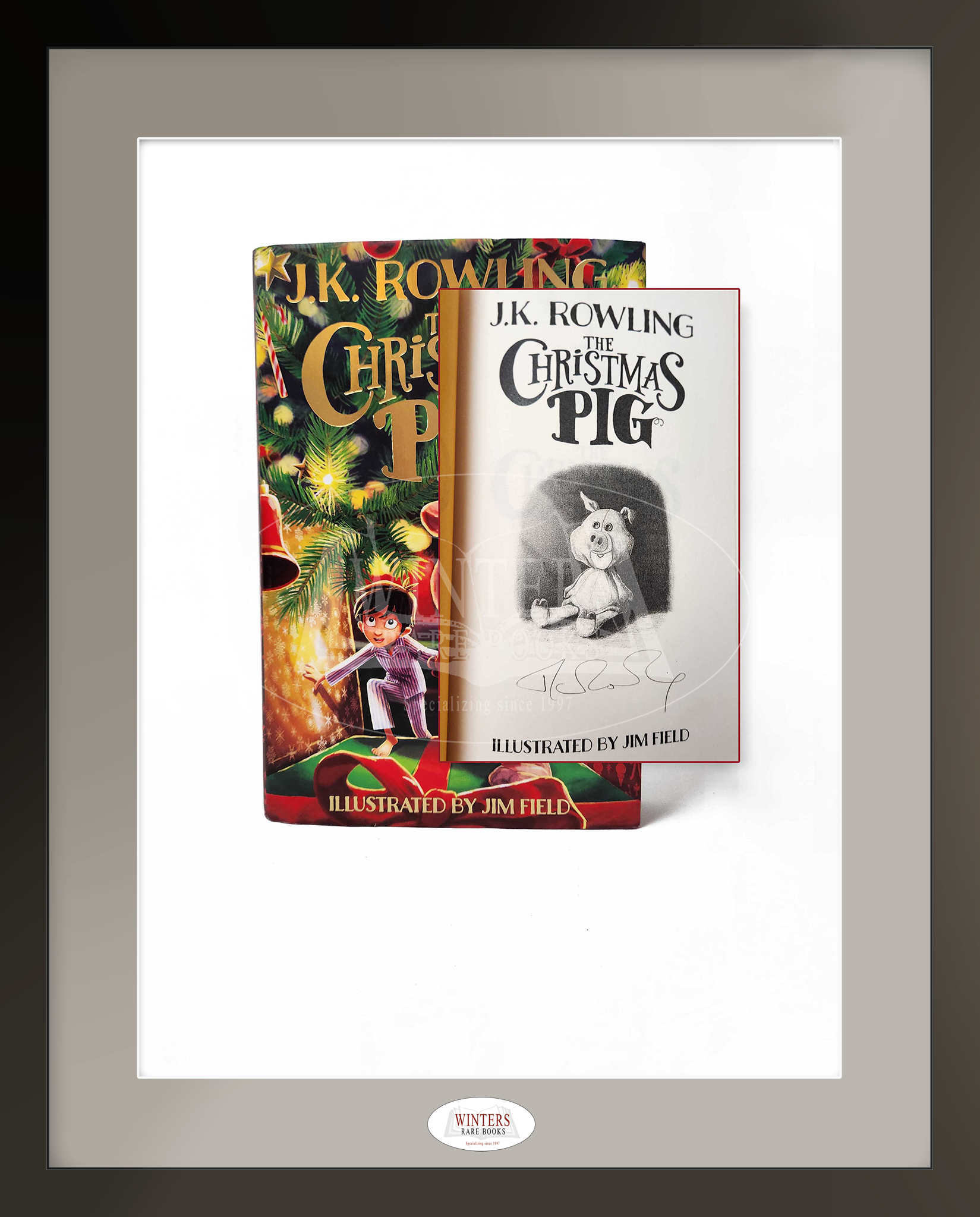 The Christmas Pig – Scarce copy, signed by J.K. Rowling on a special p ...