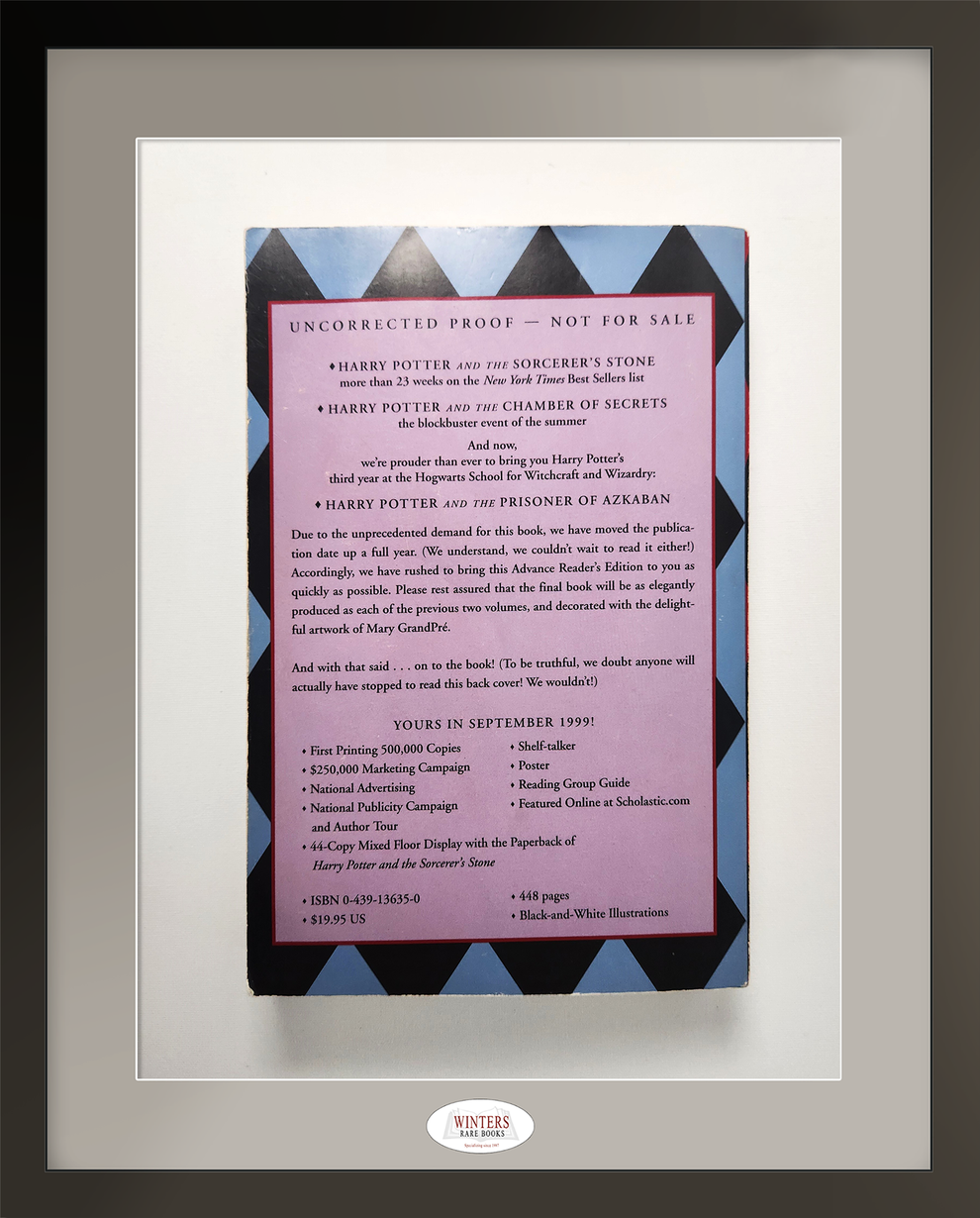 Advanced Reader Copies (ARC) Harry Potter and the Prisoner of Azkaban ...