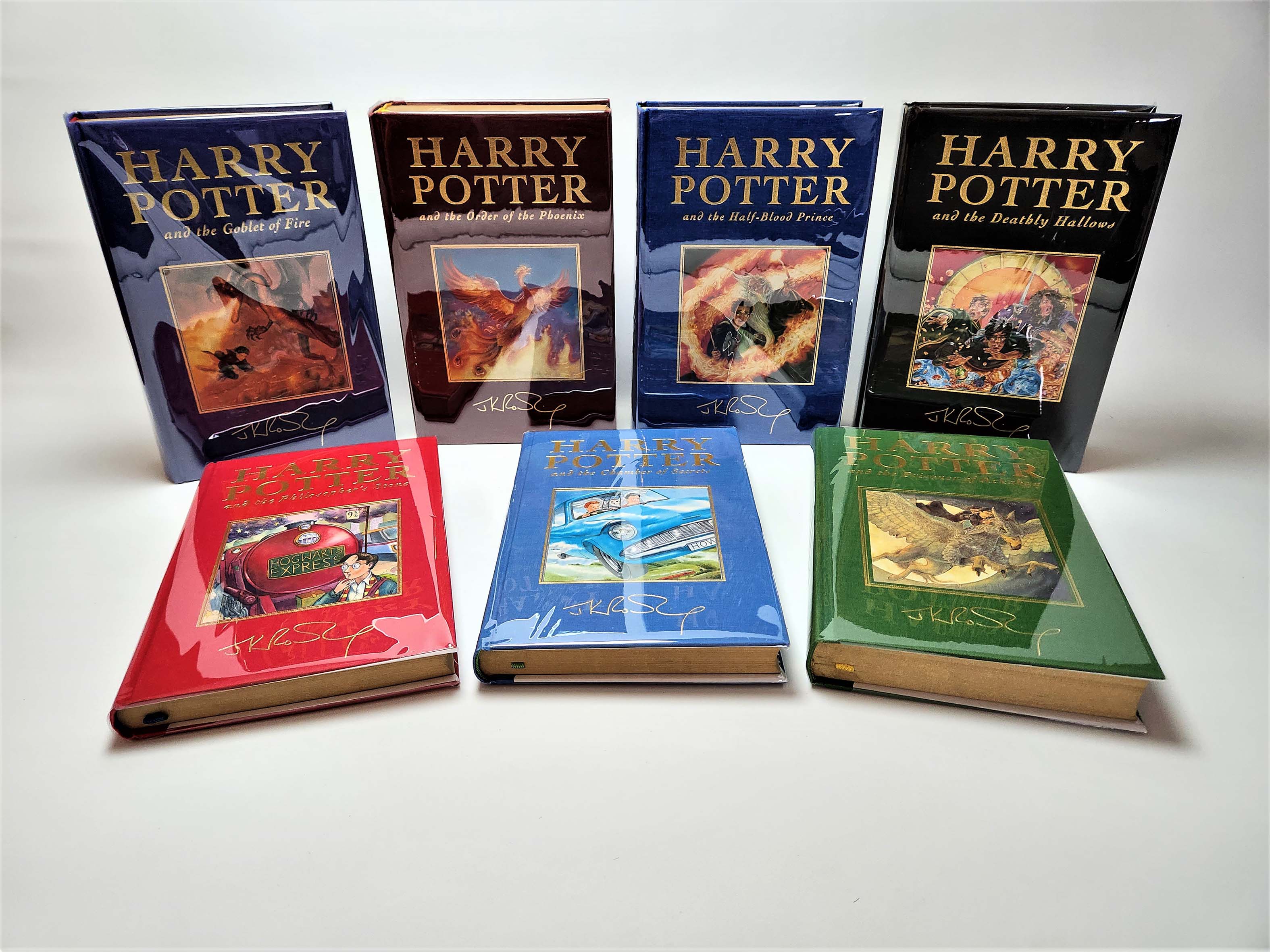 Complete set of Harry Potter DELUXE first editions, first printings ...